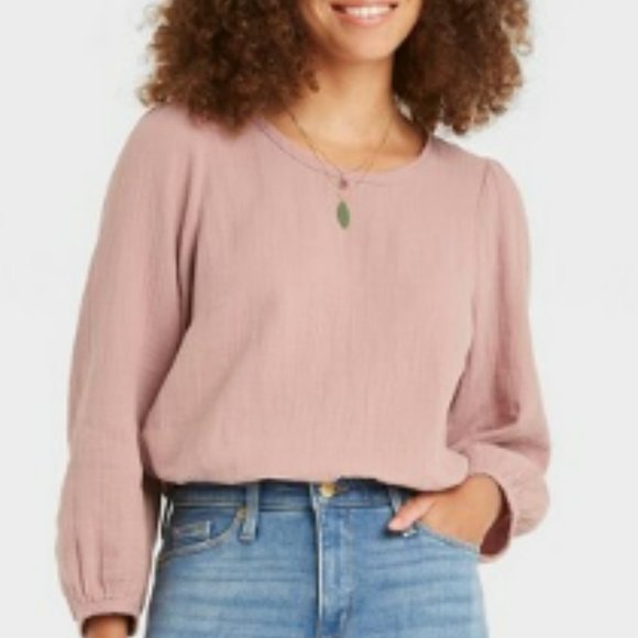 Universal Thread | Tops | Universal Thread Pink Mauve Cotton Woven 34 ...